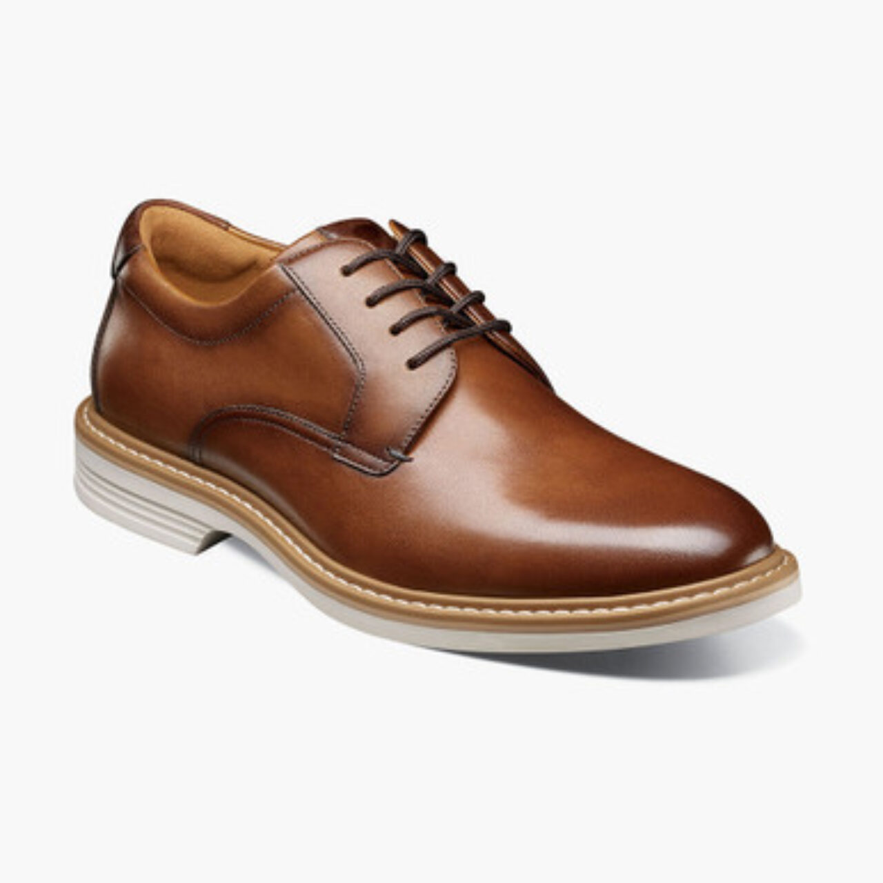 Florsheim Norwalk Plain Toe Oxford – Cognac Multi – Miller Shoes