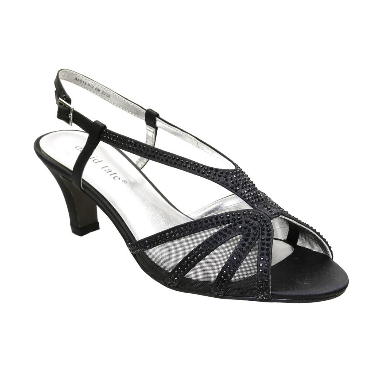 David Tate Refined – Black Satin – Miller Shoes