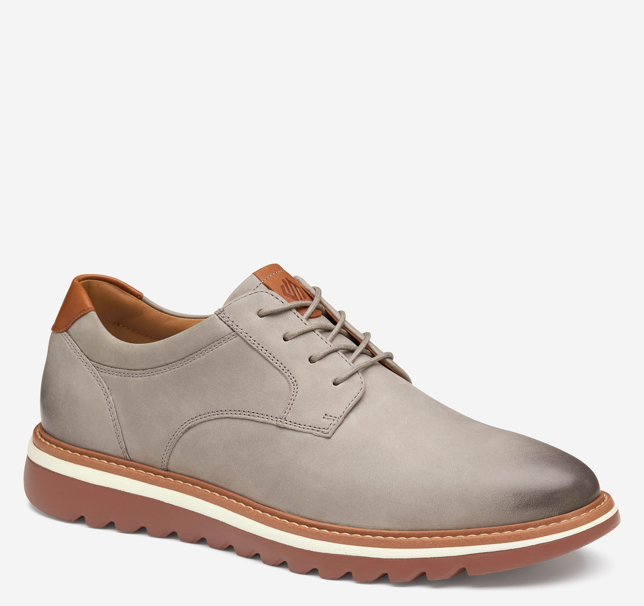 Johnston & Murphy Braydon Plain Toe – Gray – Miller Shoes