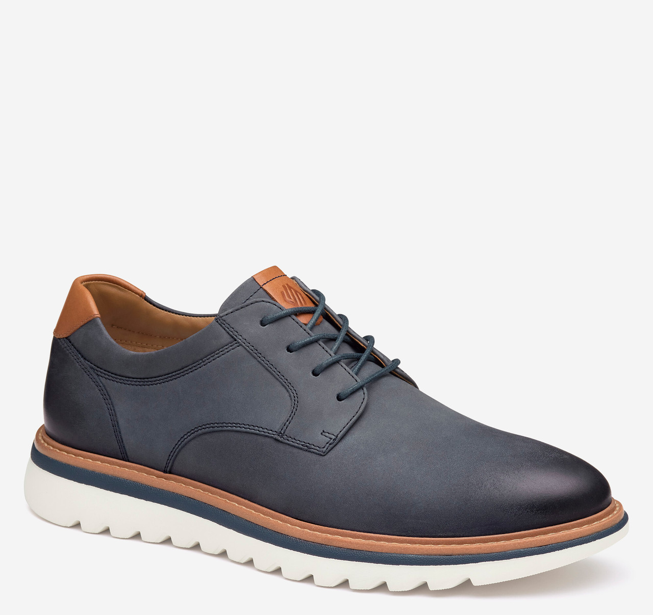Johnston & Murphy Braydon Plain Toe – Navy – Miller Shoes